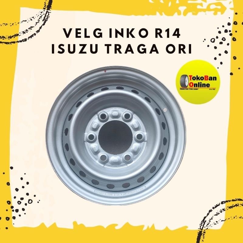 Jual Velg Traga R 14 INKO Original 100% OEM Isuzu Traga Ring 14 R14 | Shopee Indonesia