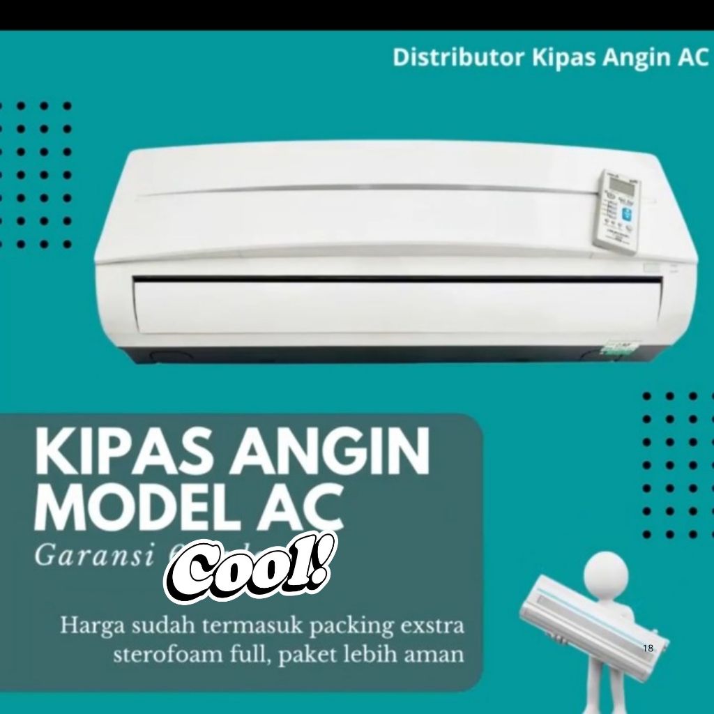 Jual KIPAS ANGIN MODEL AC 1PK FREE REMOTE - KIPAS AC - 1PK | Shopee ...