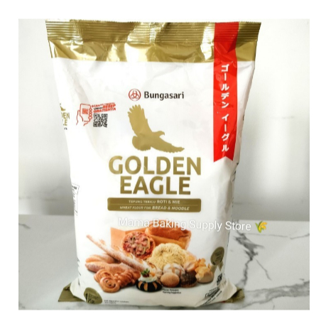 Jual BUNGASARI GOLDEN EAGLE Tepung Terigu Protein Tinggi Flour 1 kg repack | Shopee Indonesia