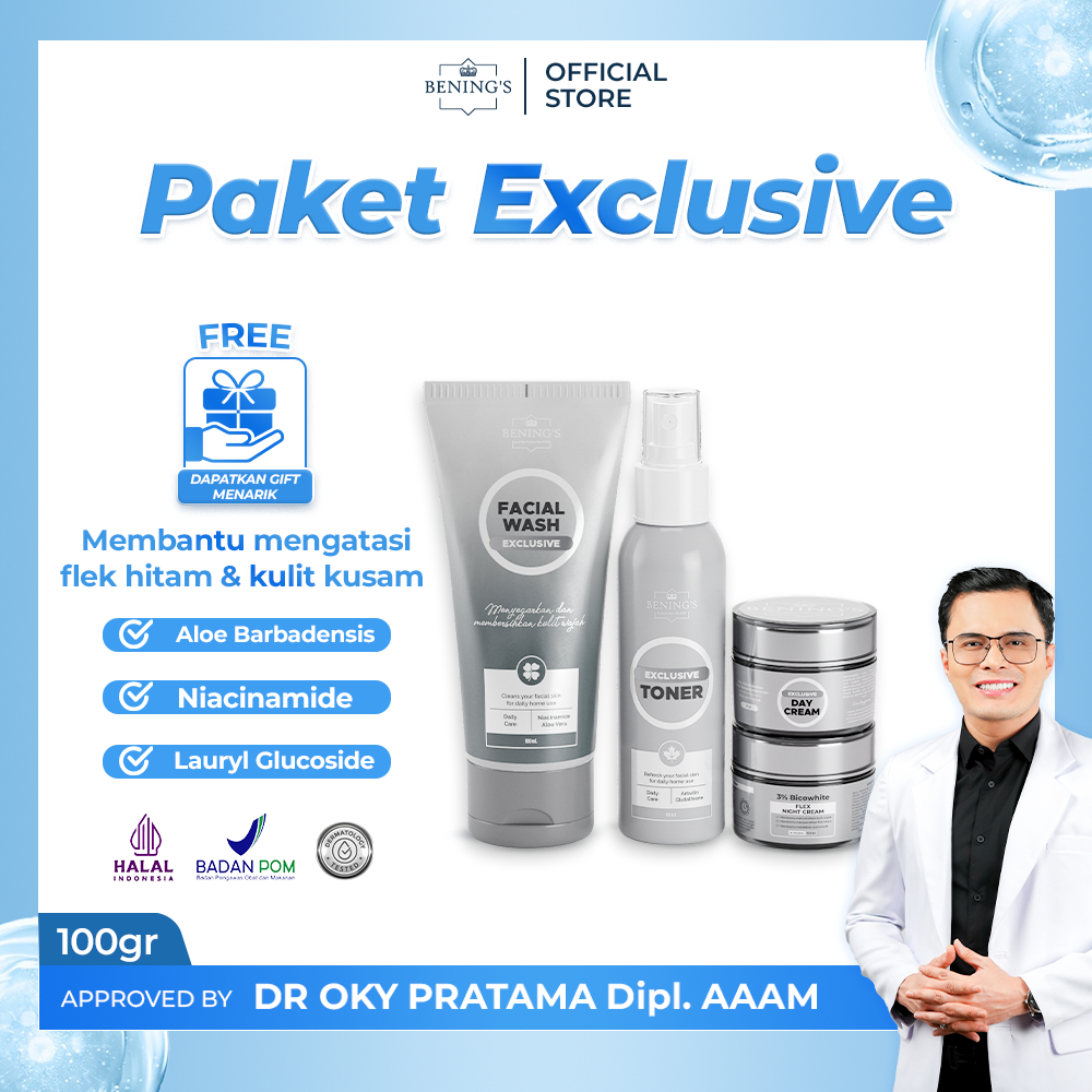 Jual BENING SKINCARE DOCTOR OKY PRATAMA PAKET EXCLUSIVE | PAKET FLEK ...