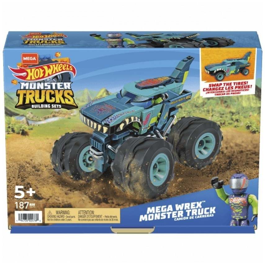 Jual Hot Wheels Construx Monster Truck Mega Wrex Building Sets 187 pcs ...