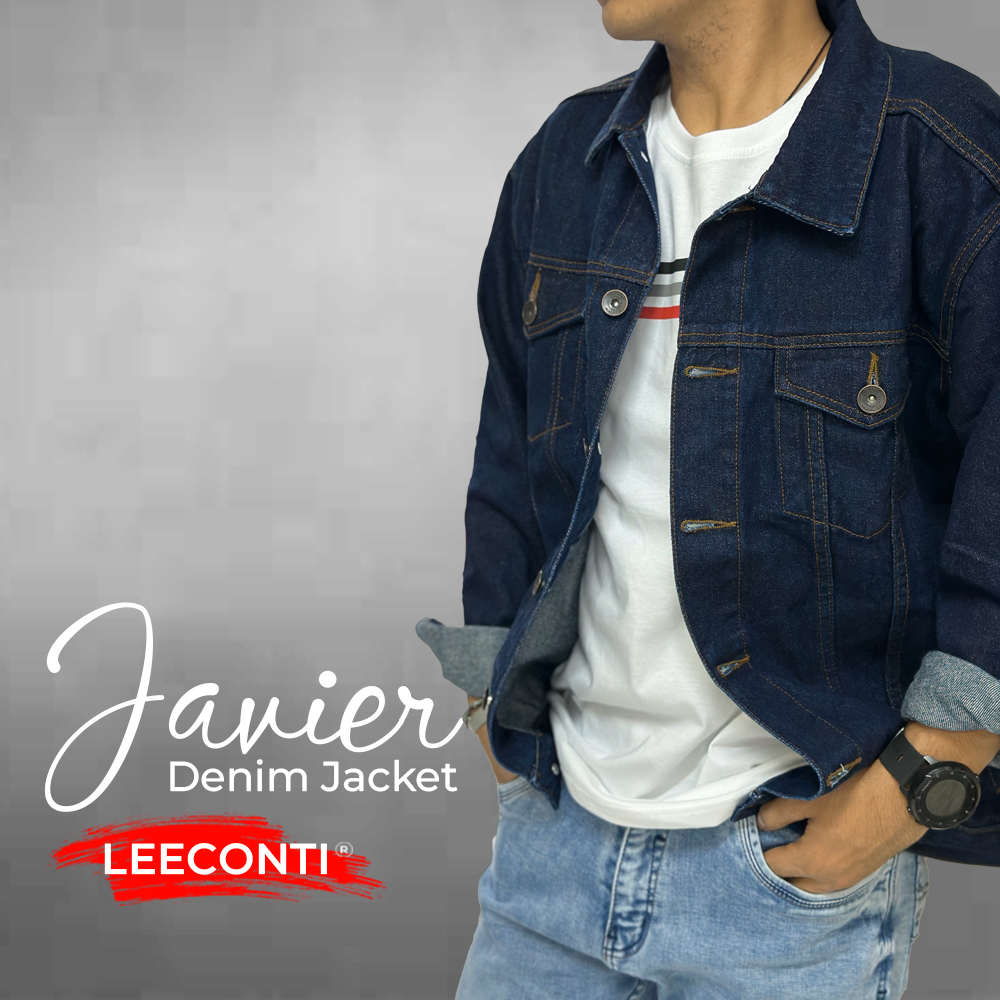 Jual LEE CONTI Jaket Denim Jeans Javier Tebal | Shopee Indonesia
