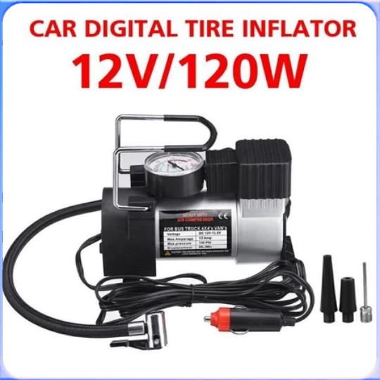 Jual Paket Compressor Mini Listrik Portable pompa angin Ban motor Mobil ...