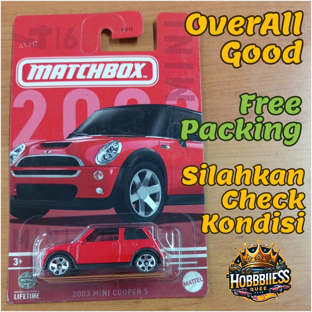 Jual MatchBox Mini Series (2024) 2003 Mini Cooper S Merah Original ...