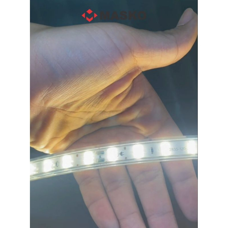 Jual LAMPU LED STRIP DOUBLE MASKO 2835 100 Meter 7W 6500K / Lampu Strip ...