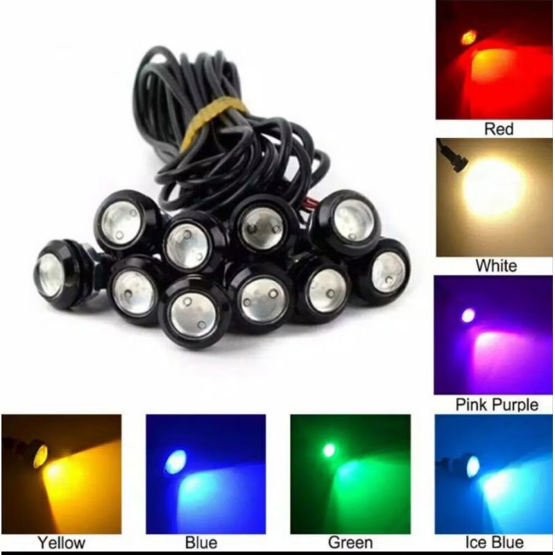 Jual lampu led mata elang model baut 12v (per biji) satuan | Shopee ...