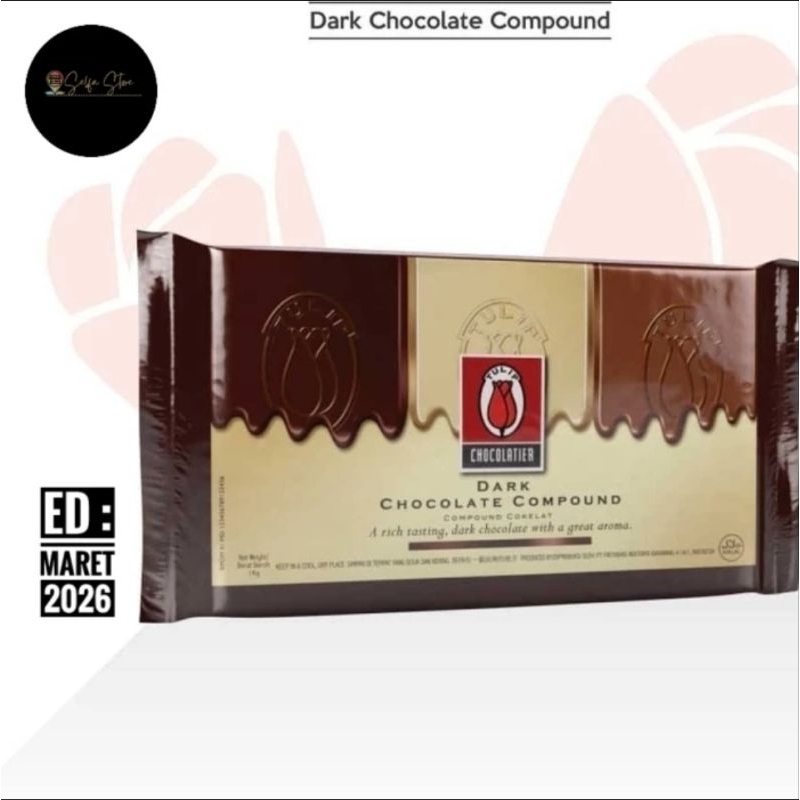 Jual Coklat Tulip Dark Compound Coklat Batang 1kg | Shopee Indonesia