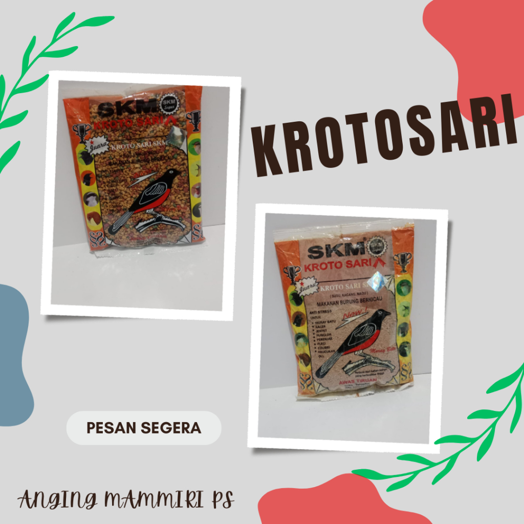 Jual KROTO SARI KASAR (Pakan Burung) | Shopee Indonesia