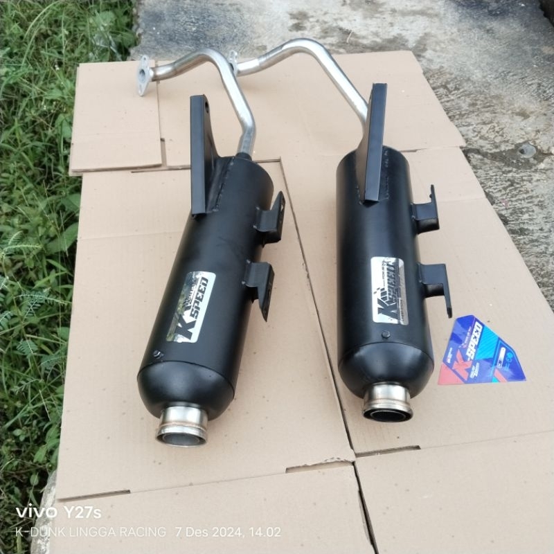 Jual Knalpot Standar Racing K-speed PNP Beat Scoopy Vario Led New Nmax ...