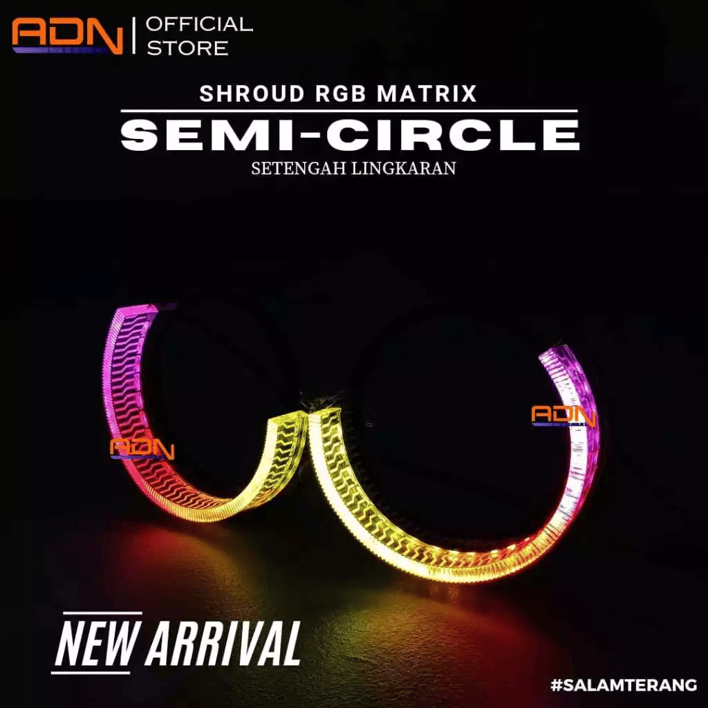 Jual Shroud Angel Eyes MATRIX 5D Semi Circle 3 inch 2 inch untuk BILED | Shopee Indonesia