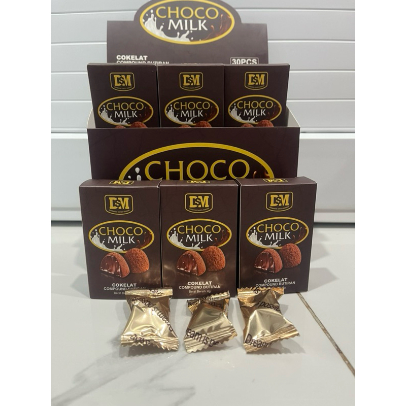 Jual ( isi 30pcs / box ) COKELAT CHOCO MILK COMPOUND BUTIRAN / Box ...
