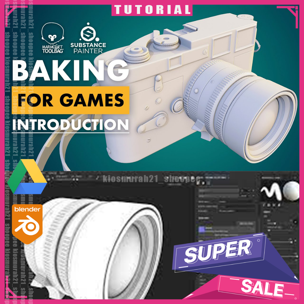 Jual Blender 3D - Introduction to Texture Baking 3D Blender Tutorial ...