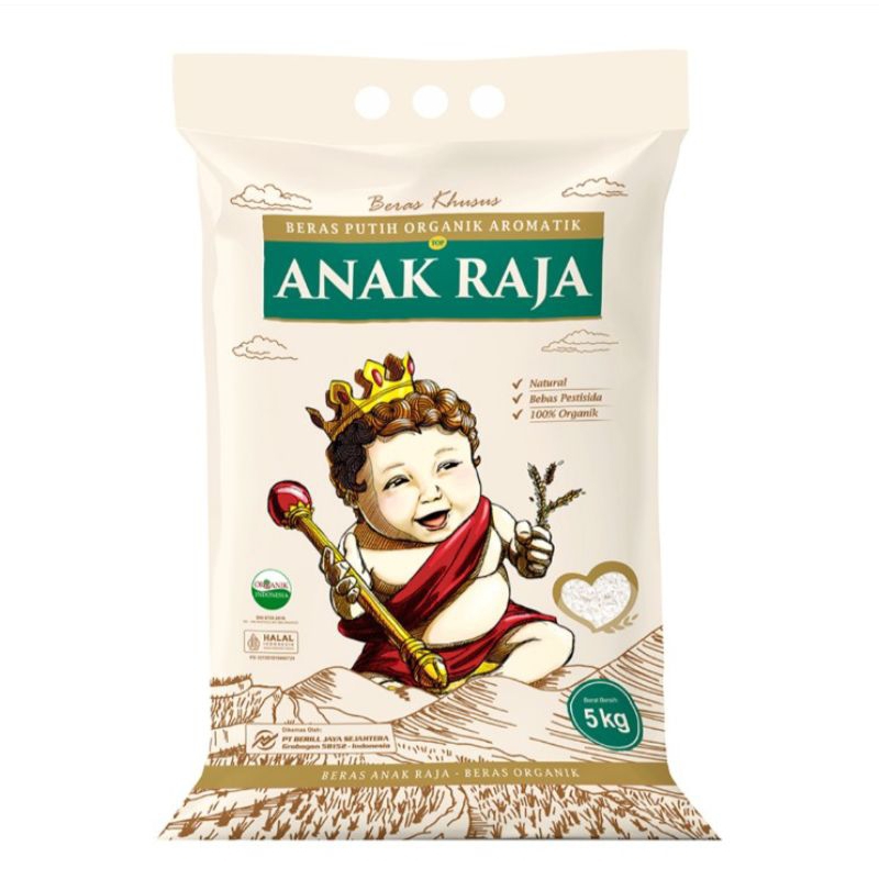 Jual Anak Raja Beras Organik Aromatik 5 kg | Shopee Indonesia