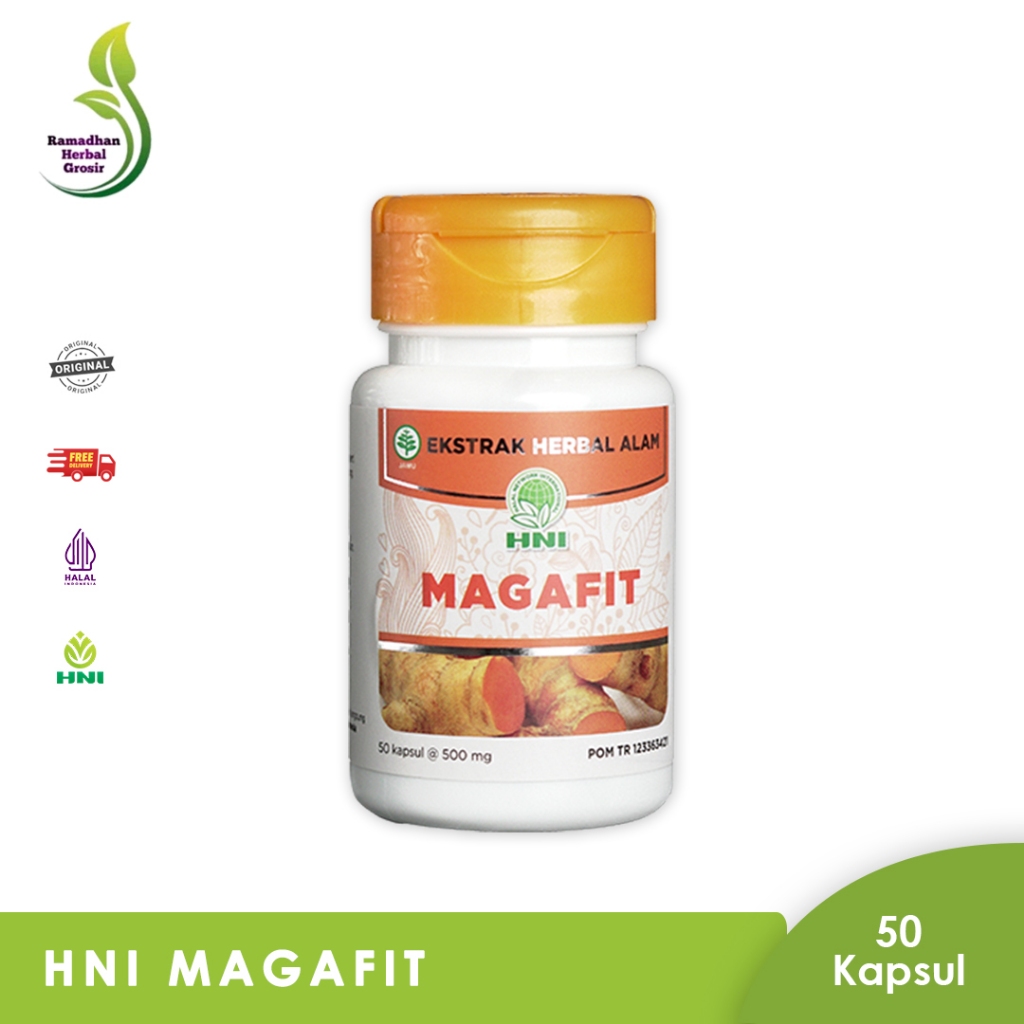 Jual MAGAFIT HNI ORIGINAL Ekstrak Temu Lawak Isi 50 Kapsul Untuk ...