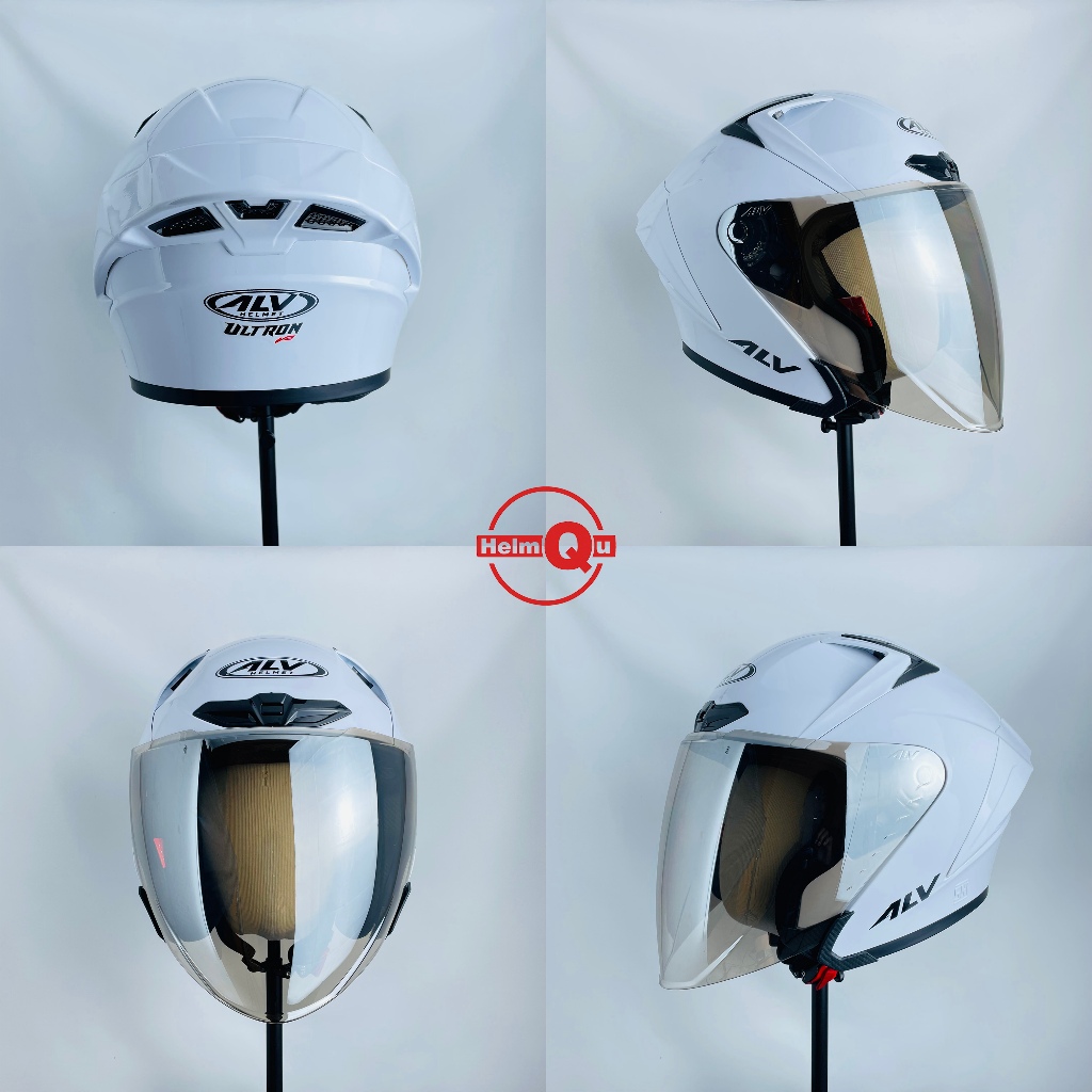 Jual HELM ALV ULTRON V2 NEW SOLID | HELM HALFFACE STANDAR SNI 100% ...