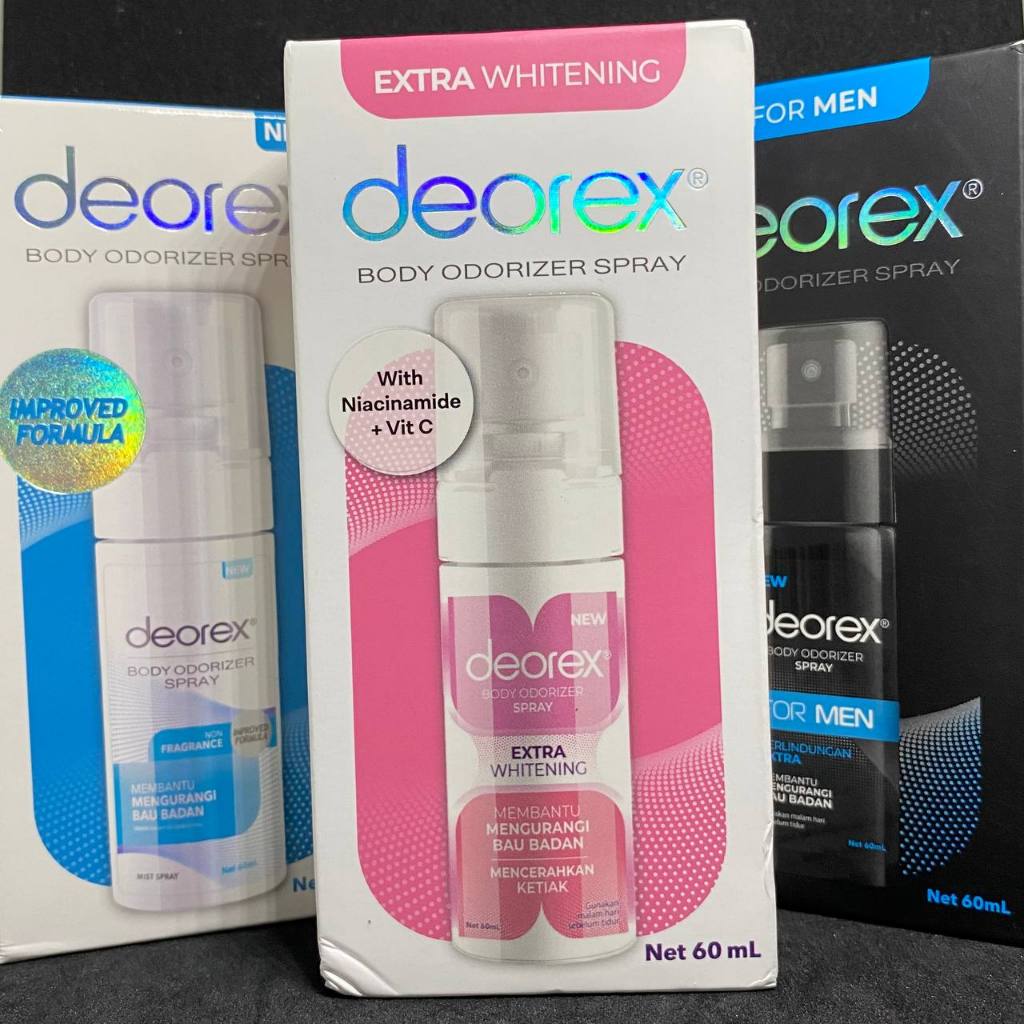 Jual NEW 60ml DEOREX BODY ODORIZER Penghilang Bau Ketiak & Kaki & Badan ...