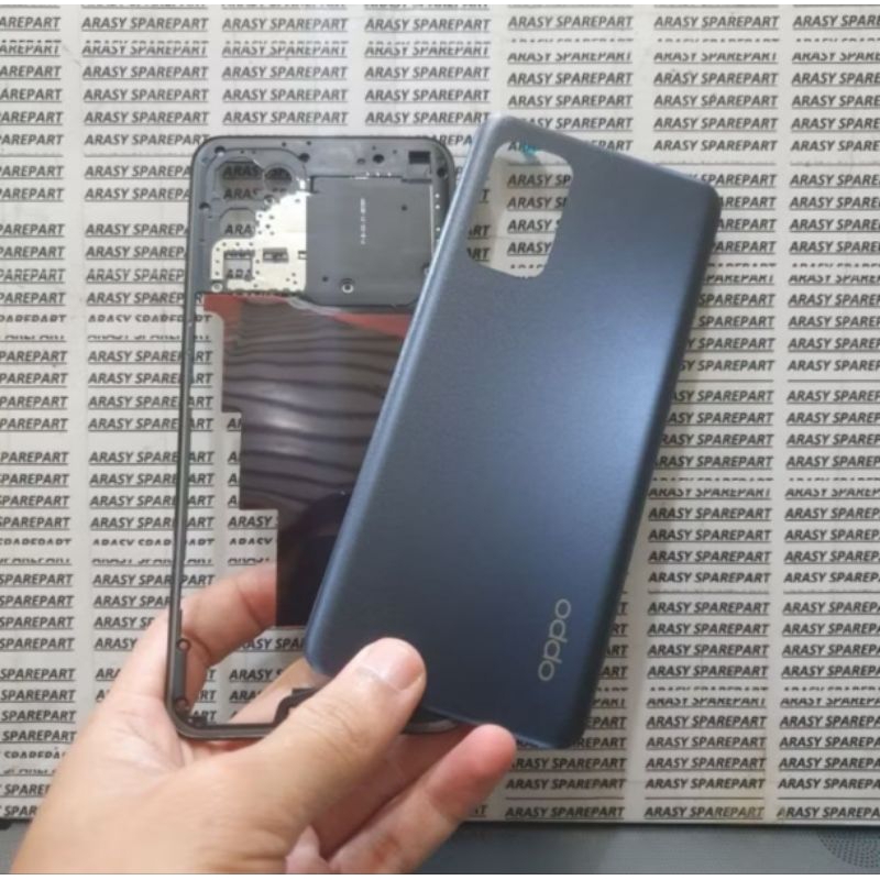 Jual kesing housing casing Oppo Reno 6 4g bezel + backdoor | Shopee ...