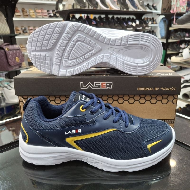 Jual Sepatu Olahraga Running LASER | Spectrum | Biru Kuning | Shopee ...