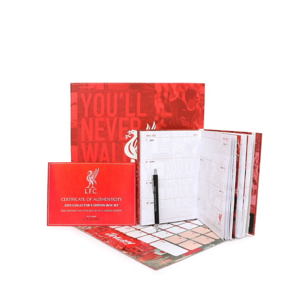 Jual Liverpool FC Calendar Box Set 2025 - Official LFC Accessories ...