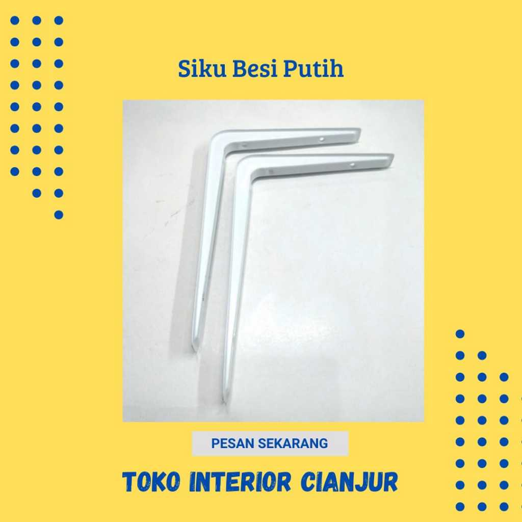 Jual Siku Rak Dinding Putih / Siku Besi 15 Cm | Shopee Indonesia