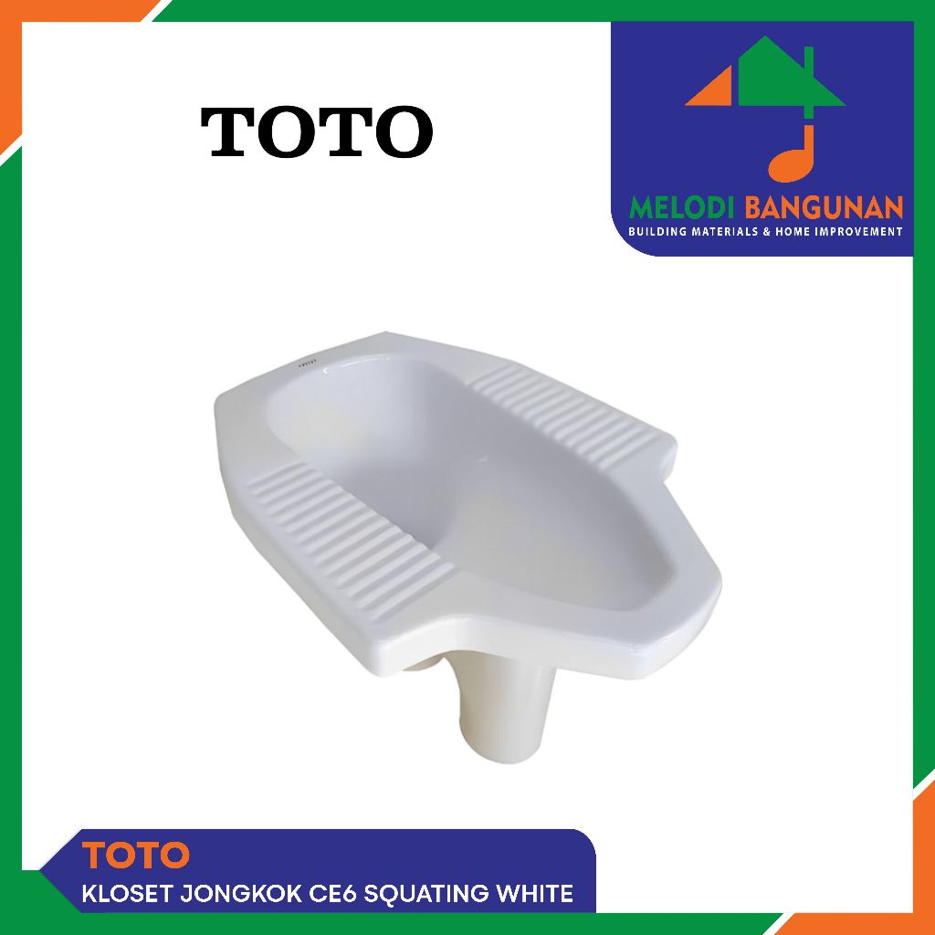 Jual Toto - Closet + Kloset Jongkok + Toilet Squat Ce 6 + Ce6 White ...