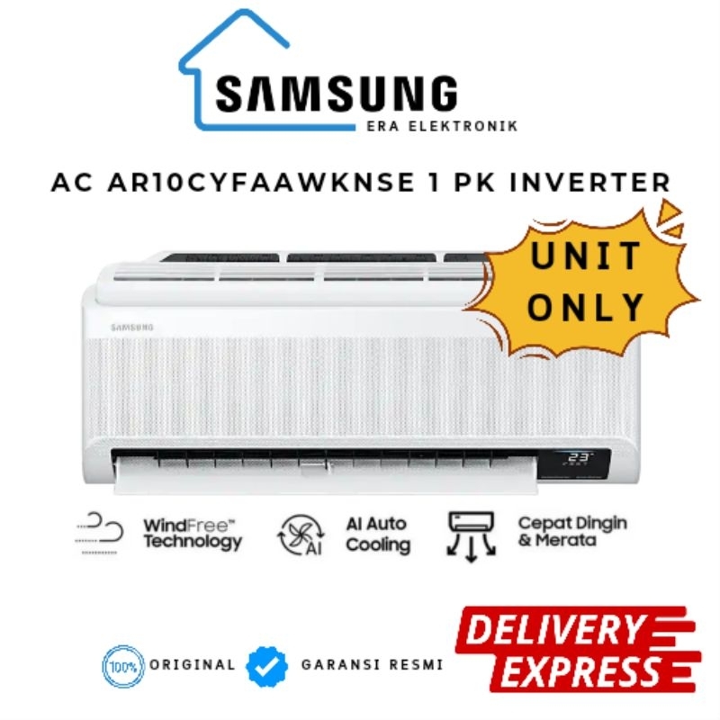 Jual AC Samsung AR10CYFAAWKNSE 1 pk Wind Free Light w/ Digital Inverter (Unit Only) | Shopee ...
