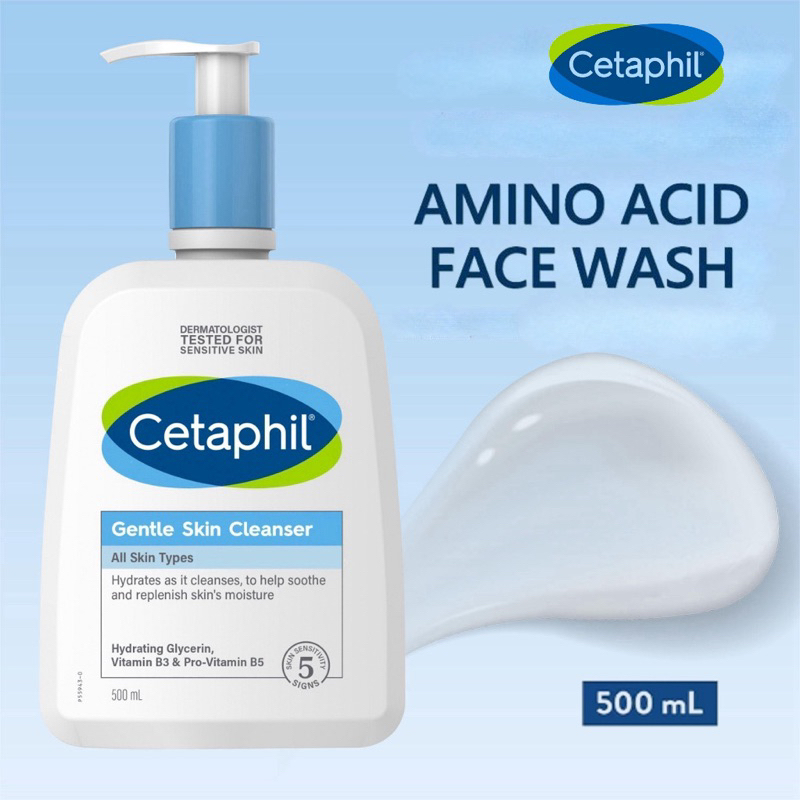 Jual Cetaphil Gentle Skin Cleanser 500ml dengan Niacinamide, Glycerin ...