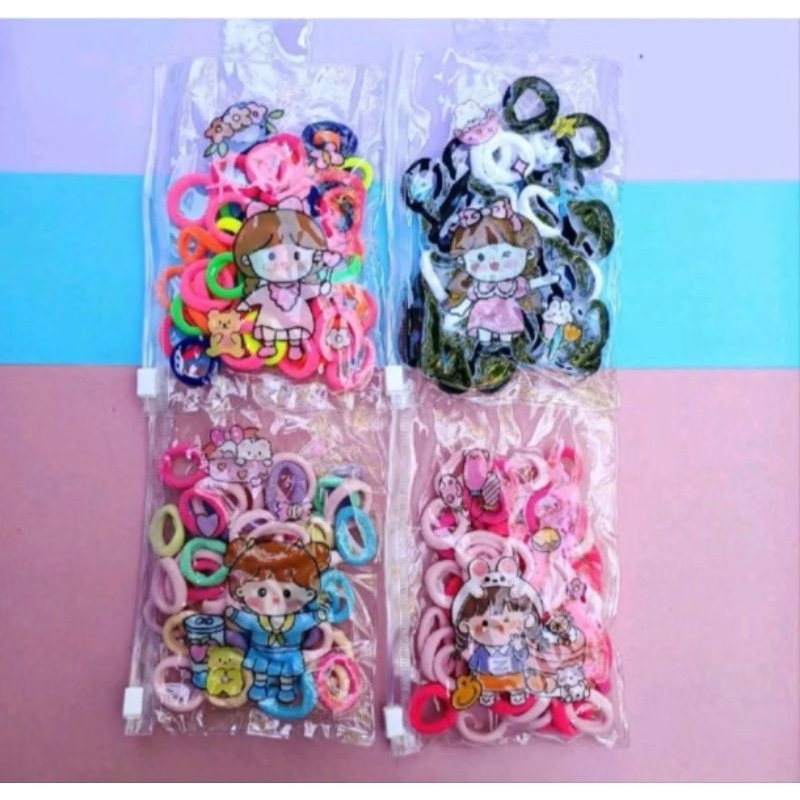 Jual ikat rambut kecil isi banyak | Shopee Indonesia
