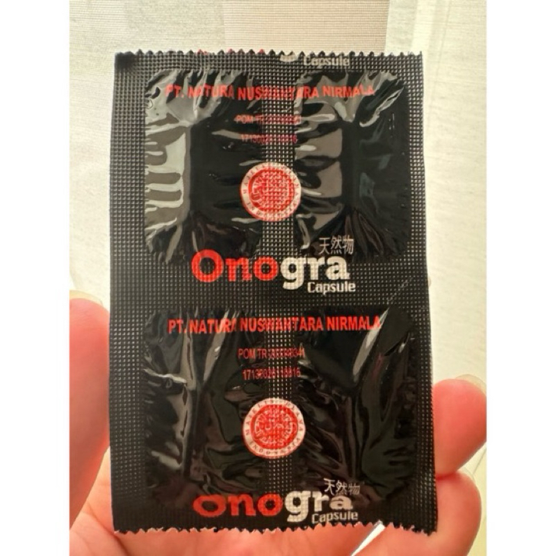 Jual VITAMIN ONOGRA CAPSULE | 1 STRIP 4 KAPSUL | Shopee Indonesia
