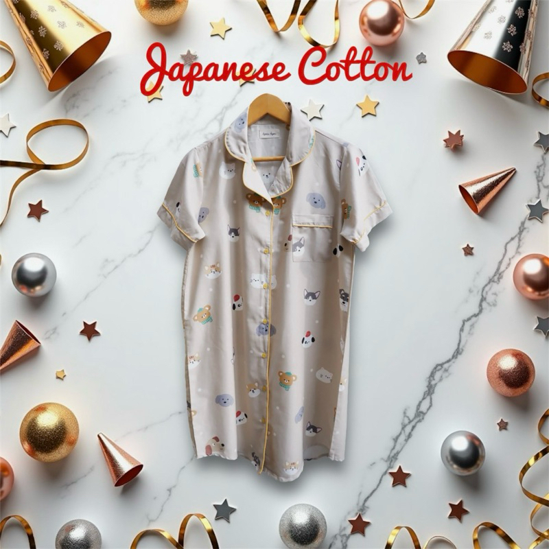 Jual Piyama Sleepdress Japanese Cotto Dog M | Shopee Indonesia