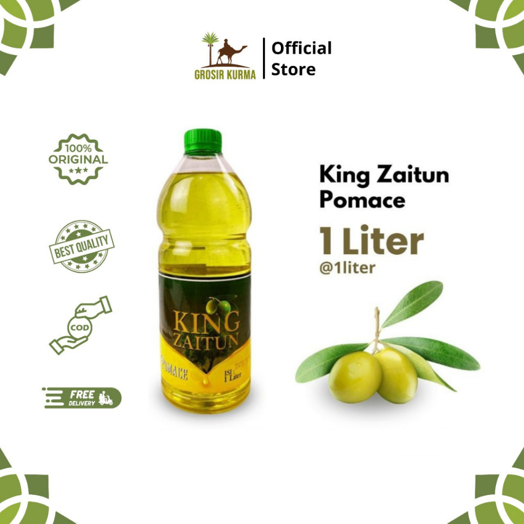 Jual King Zaitun Pomace 1 Liter Minyak Zaitun Bisa Untuk Masak Lebih Sehat | Shopee Indonesia