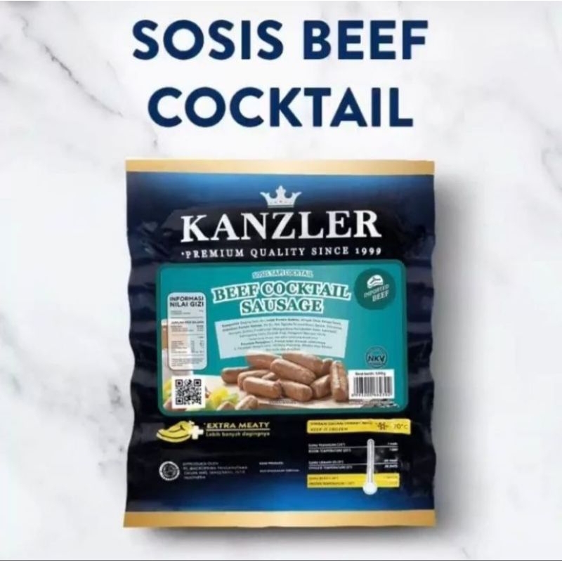 Jual Kanzler Sosis Beef Cocktail 250 gram | Shopee Indonesia