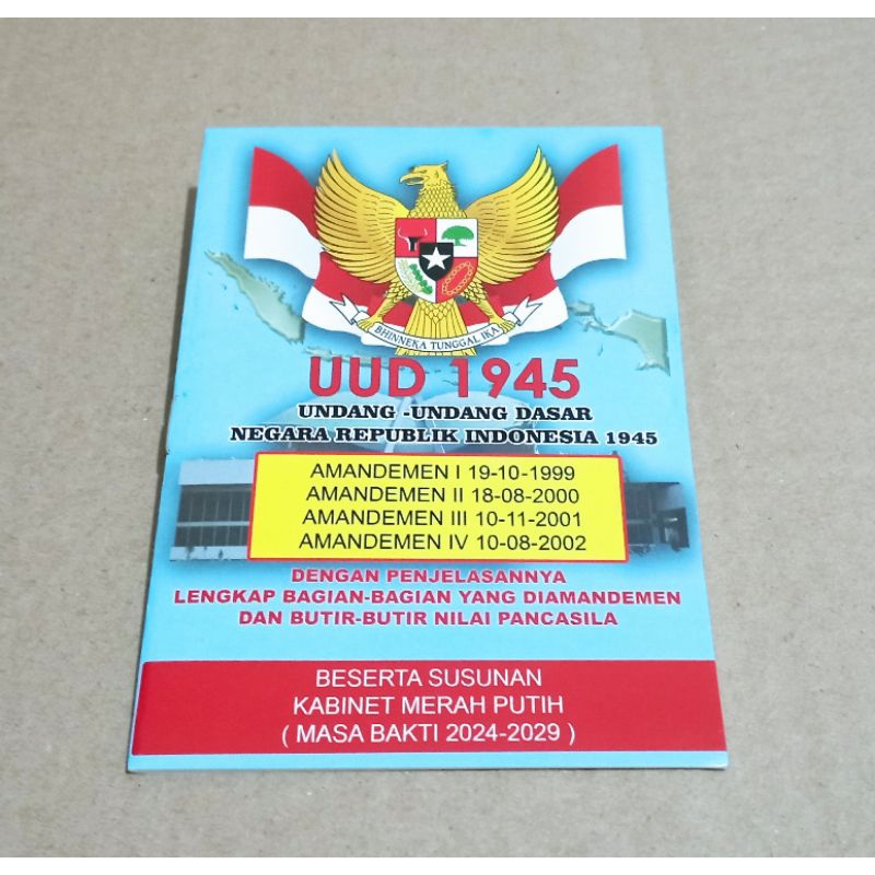 Jual Buku UUD'45 / Buku UUD 1945 dan Susunan Kabinet Merah Putih ...