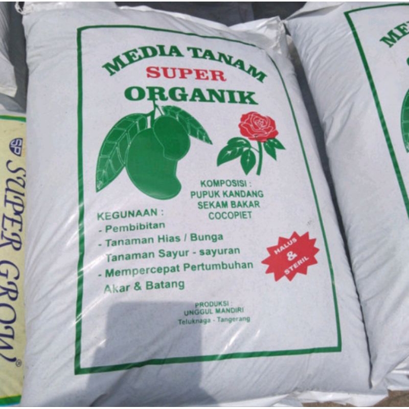 Jual Media Tanam Super Organik Cap Mangga Mawar 8 kg Siap Pakai ...