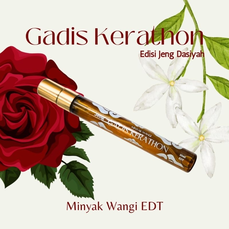Jual Minyak wangi mawar vanila wanita Gadis Kerathon edisi JENG 10ML edt rose jasmine vanilla ...