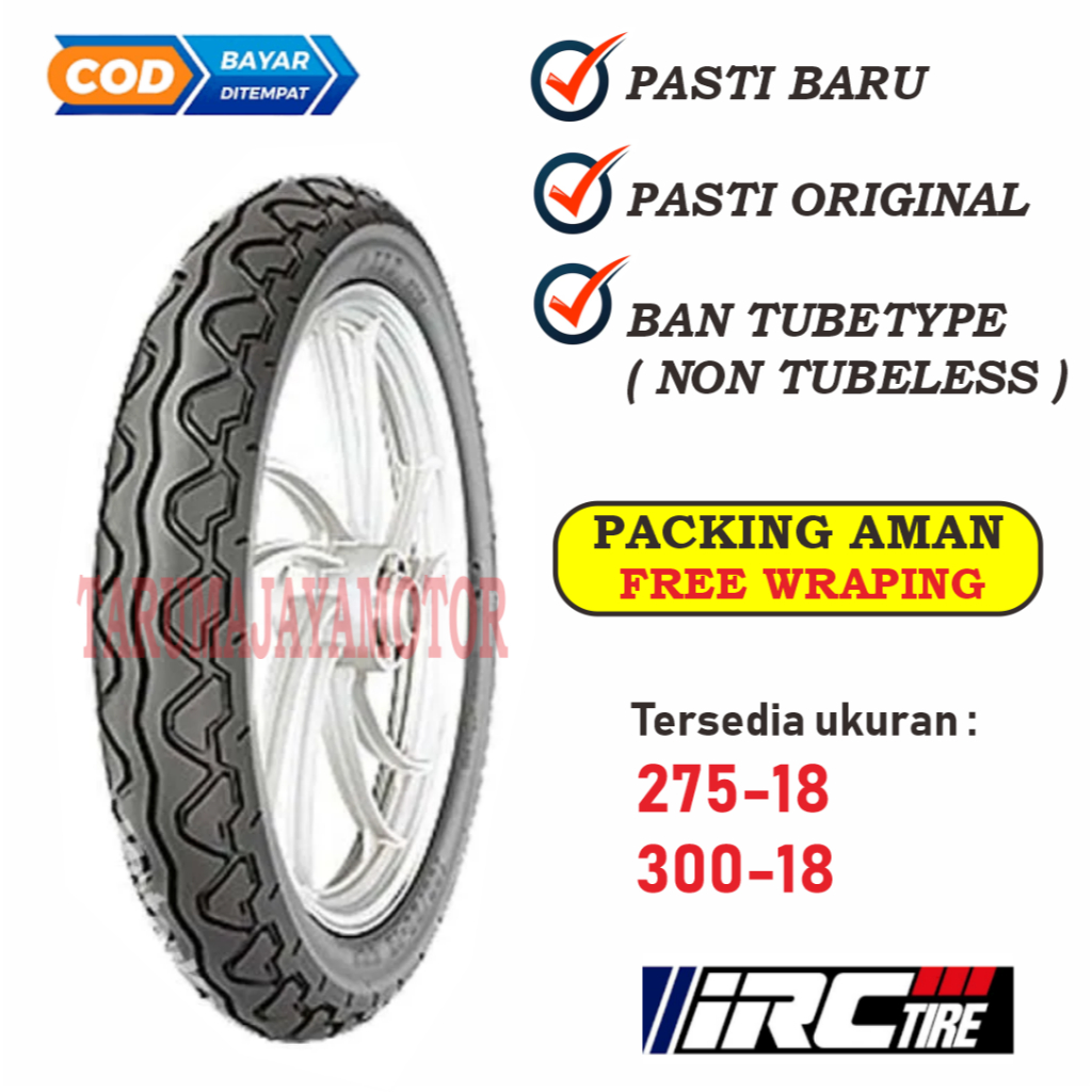 Jual IRC NR25 275 300 Ring 18 Ban Motor Tubetype (Non Tubeless) Tiger ...