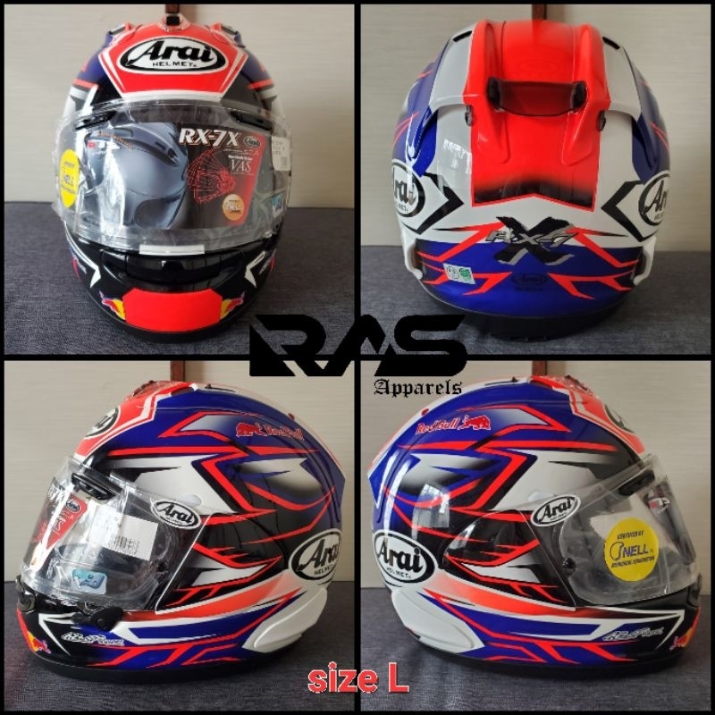 Jual Helm Arai rx-7x ghost blue original | Shopee Indonesia