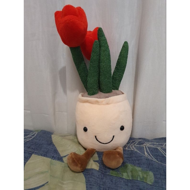 Jual Boneka Pot Bunga Tanaman Tulip Merah mirip jellycat | Shopee Indonesia