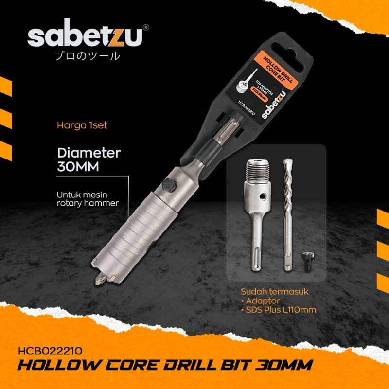 Jual SABETZU hollow drill 30 mm mata bor holesaw tembok mata bor drill ...
