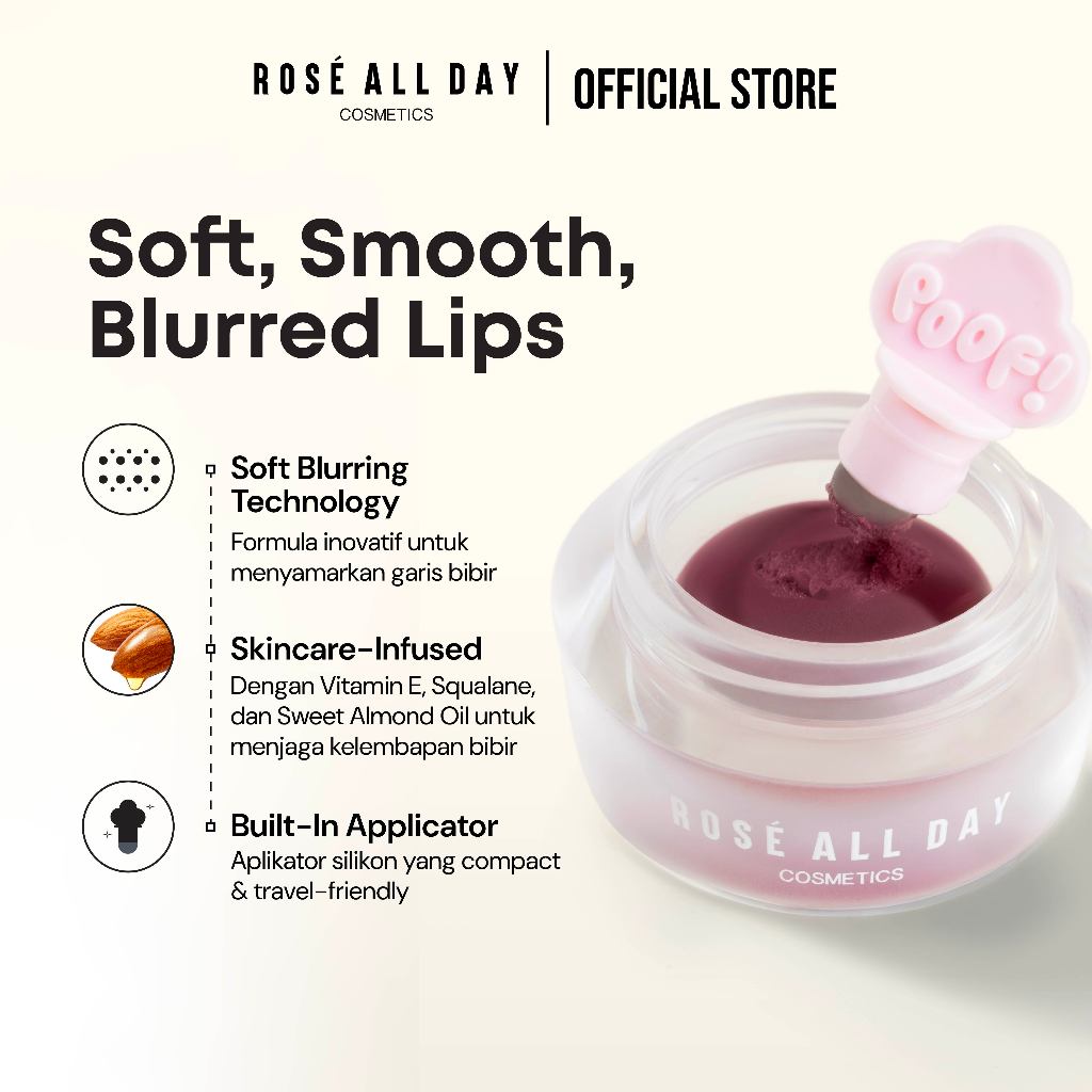 Jual Rosé All Day Double the POOF! | POOF! Blurring Pot 2 Pcs | Shopee ...