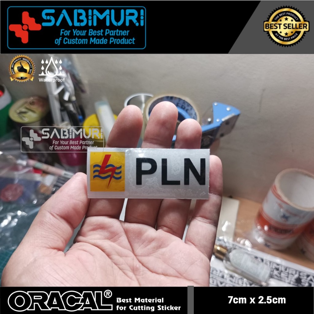Jual Cutting Sticker Stiker PLN Size 7cm | Shopee Indonesia