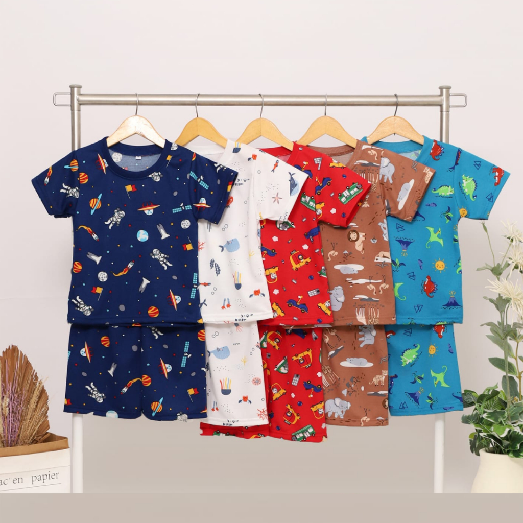 Jual IRU KIDS - Setelan Anak Printing Cowok dan Cewek Unisex Usia 0-6 ...