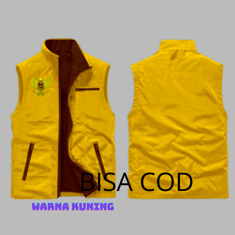 Jual Original - Bisa Request Logo Lain & Nama - Rompi Motor Pria ...