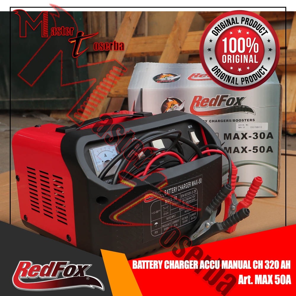 Jual Battery Charger ACCU Charger Aki MAX-50A Redfox | Shopee Indonesia