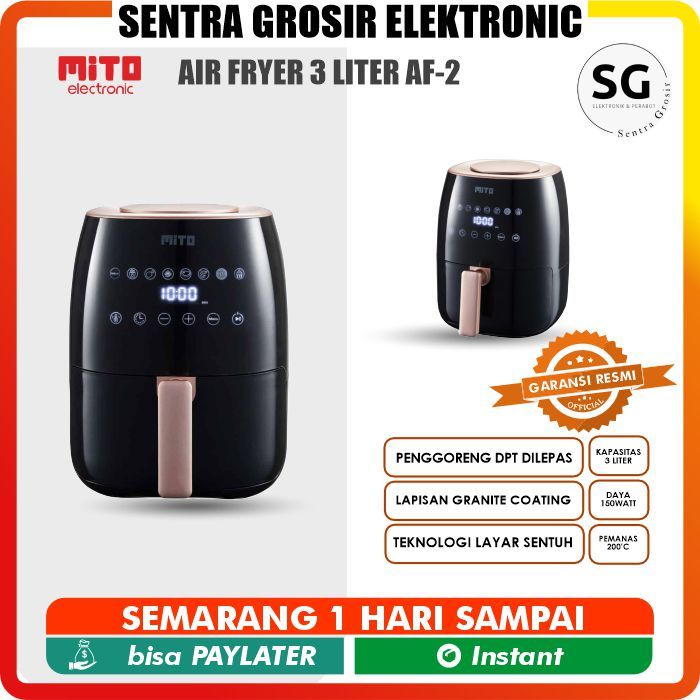 Jual Mitochiba AIR FRYER MITO 3 Liter AF-2 / DIGITAL AIR FRYER DIGIFRY ...