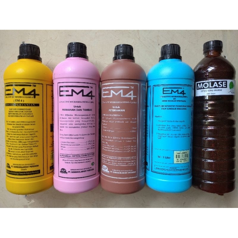 Jual EM4 PERTANIAN KUNING, PETERNAKAN COKLAT, PERIKANAN PINK, LIMBAH ...