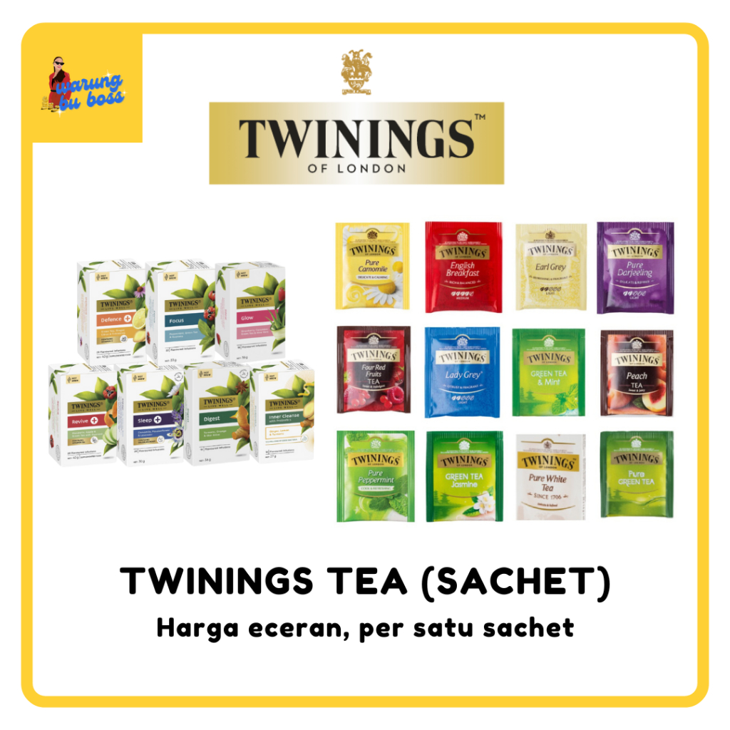 Jual Twinings Tea TWG Tea Sachet Satuan Twinings London Twinings ...