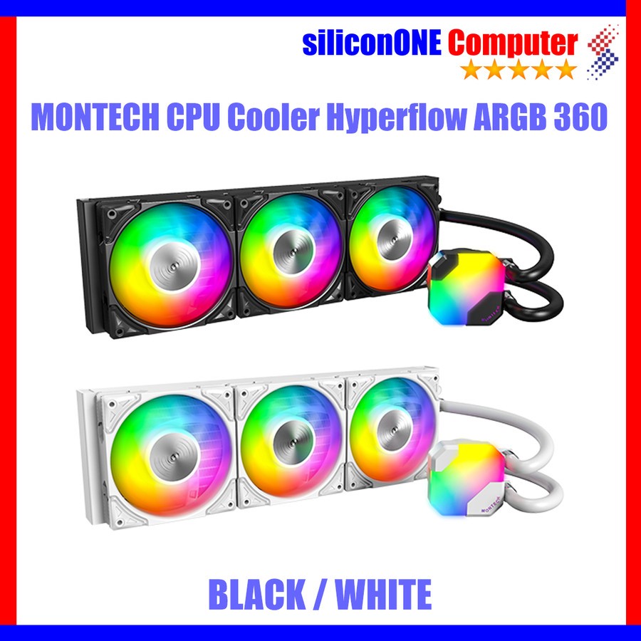 Jual Montech Hyperflow 360 ARGB - 360MM AIO Liquid CPU Cooler | Shopee Indonesia