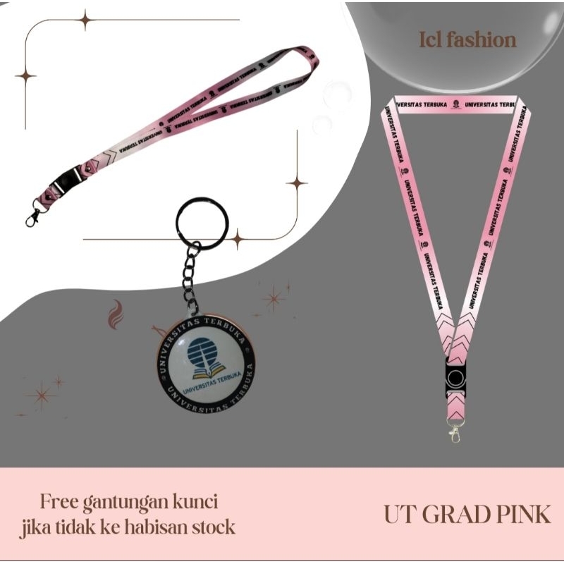 Jual lanyard Universitas terbuka (bisa costum) | Shopee Indonesia