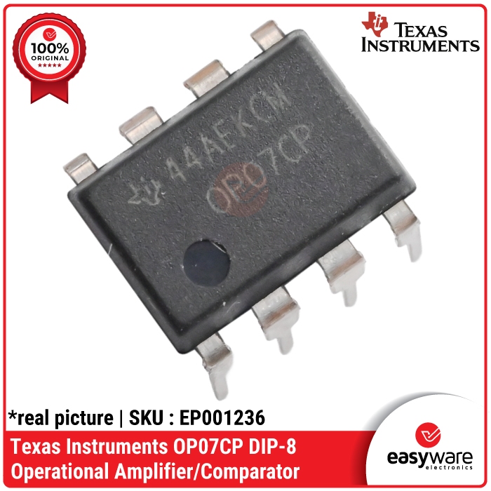 Jual IC OP07CP OP07 CP DIP-8 IC OP AMP ORIGINAL OP07CP DIP8 IC OPERATIONAL AMPLIFIER | Shopee ...